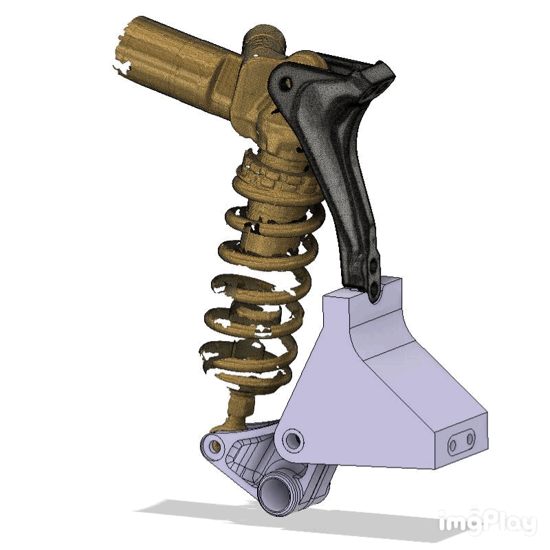 Ducati V4 Linear Link with Support Brackets – Forsaken Motorsports